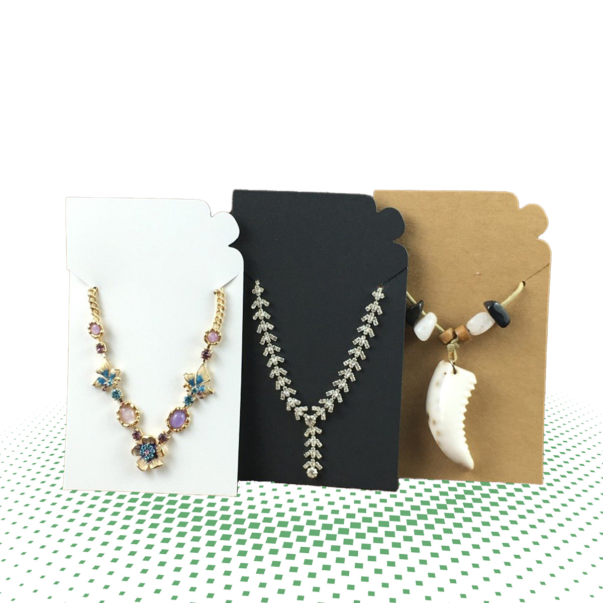 Get Custom Necklace Cards at Wholesale Prices | Go Safe Packaging